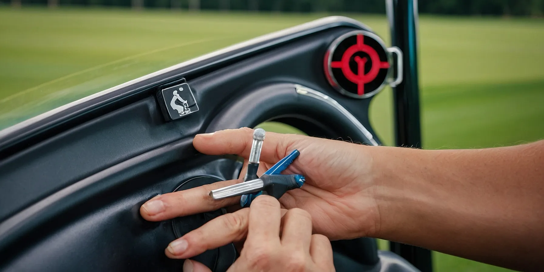 How to mount slow moving vehicle sign to golf cart? - Guild Golf Carts