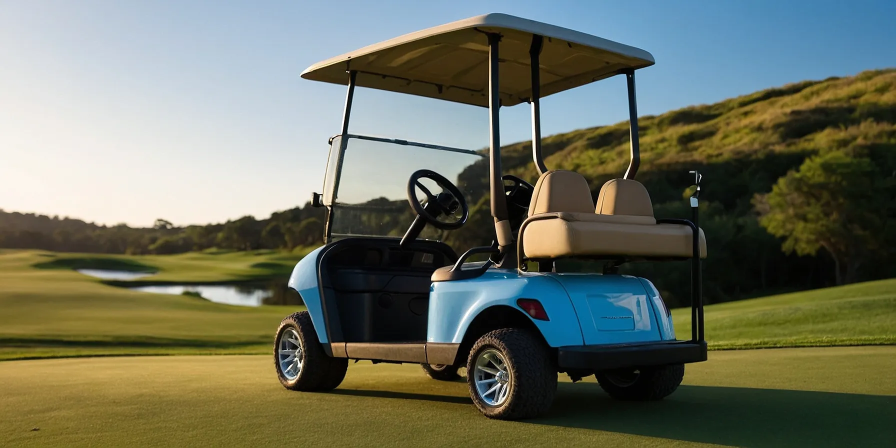 How tall is a golf cart with a roof? - Guild Golf Carts