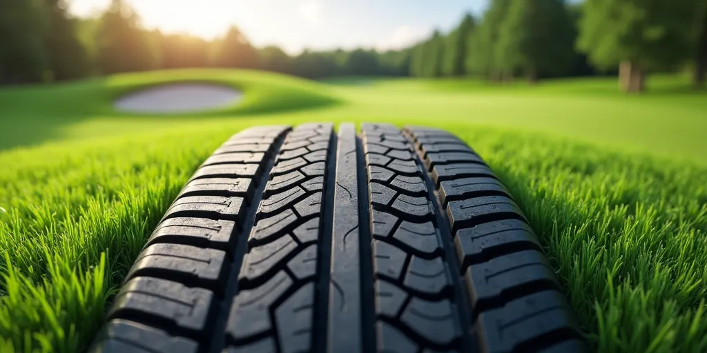 How does a tread pattern designed for golf courses improve ride quality ...